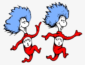 Thing 2 Png Image Transparent Library - Thing 1 And Thing 2 Running PNG ...