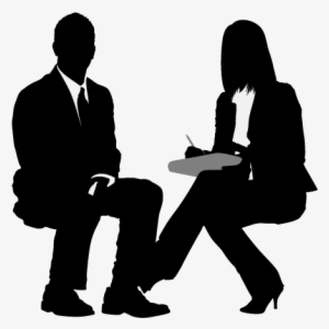 Interview Clipart Black And White
