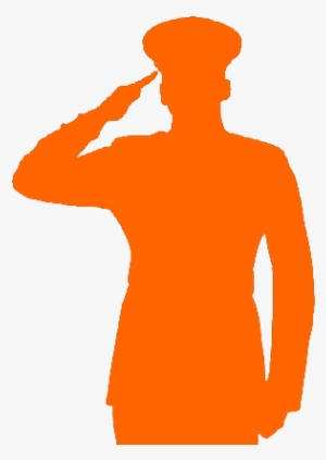 Saluting Soldier Silhouette Vector - Stick Man Saluting PNG Image ...