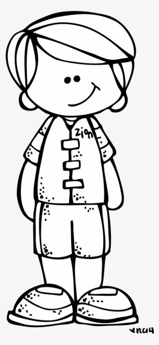 Melonheadz Kids Walking Clipart Collection - Black And White Melonheadz ...