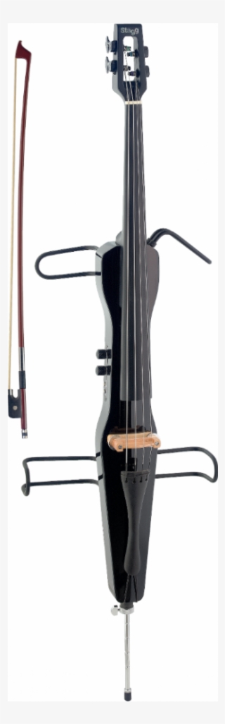 Stagg Ecl 4/4 Bk - Stagg Ecl 4/4 Bk Electric Cello - Black PNG Image ...