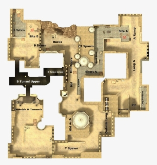 About Counter Strike - Cs 1.6 Dust 2 Map PNG Image | Transparent PNG ...