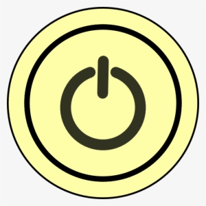 Power Button On Yellow Background Svg Clip Arts 600 PNG Image ...
