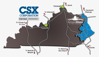 Csx Rail Map - State Of Kentucky PNG Image | Transparent PNG Free ...