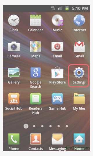 Go To Setting In The Main Menu - Samsung Galaxy J5 2016 Menu PNG Image ...