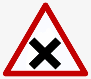 Open - Dangerous Junction Ahead Sign PNG Image | Transparent PNG Free ...