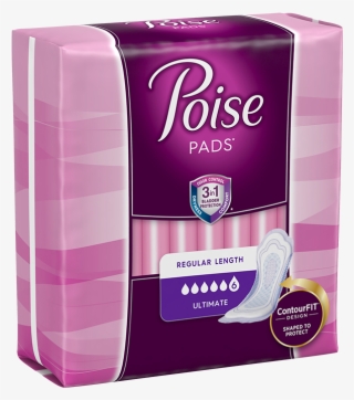 Poise Ultra Original Package Left - Poise Pads Size 5 PNG Image ...