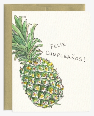 Card Gotamago Inc Festive Spanish Speaking Fruit - Pineapple Birthday ...