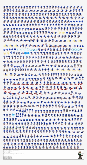 Silver Sonic Sprite Sheet