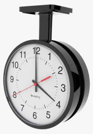 Sapling Analog Double Mount - Standard Analog Clock PNG Image ...