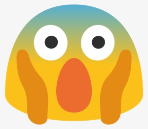 Open - Face Screaming In Fear Emoji Android PNG Image | Transparent PNG ...