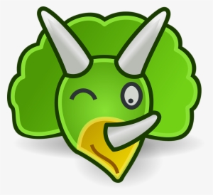 Dinosaur Triceratops Dino - Dinosaur Face Cartoon Png PNG Image ...