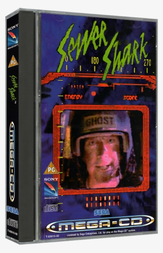 Sega Mega Cd Europe 3d Box Pack - Sewer Shark For Sega Cd PNG Image ...