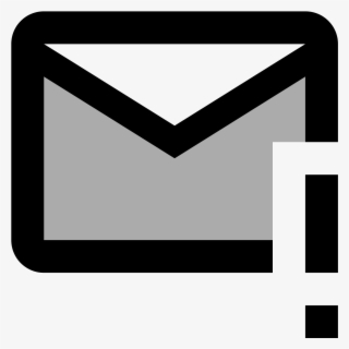 An Urgent Message Icon Consists Of A Symbol Of A Letter, - Email PNG ...