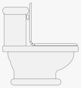 Toilet Drawing Side View