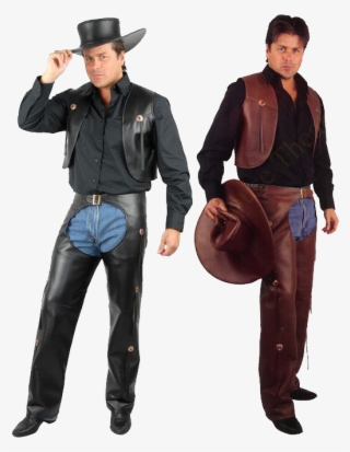 Men's Brown Chaps And Vest PNG Image | Transparent PNG Free Download on ...