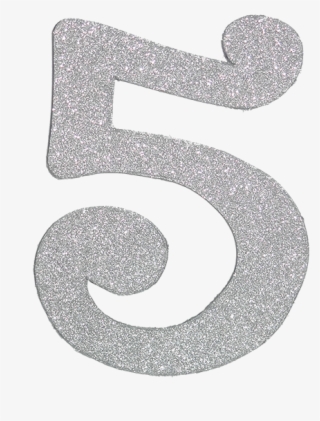 Diamond Numbers Png - Number 5 In Silver Glitter PNG Image ...
