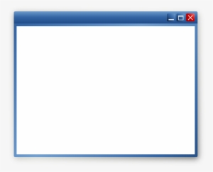 Clipart Window Frame Template - Computer Window Frame Transparent PNG ...