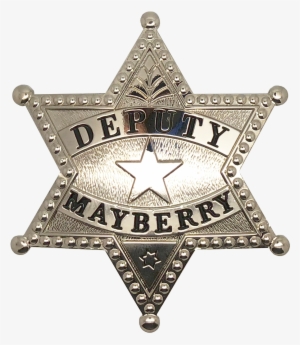 Mayberry Police Department Star Badge - Mayberry Sheriff Badge PNG ...