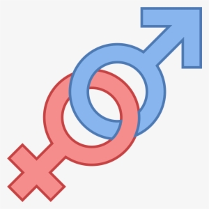 It's A Gender Icon, Represented By Two Circles, Interlocking - Gender ...