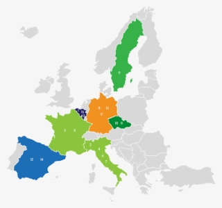 Partner-map - Map Of Europe Pastel PNG Image | Transparent PNG Free ...
