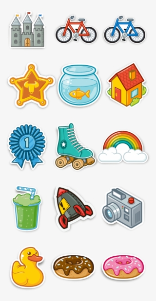Achievement Stickers By Greg Darroll , Via Behance - Plane PNG Image ...