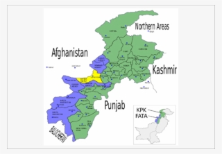 Map Of Kpk Province And Fata, Pakistan - Waziristan In Pakistan Map PNG ...