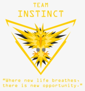Team Instinct - Zapdos - - Team Instinct Logo Pokemon PNG Image ...