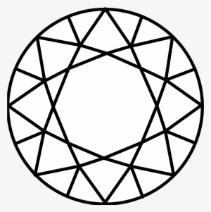 Collection Of Diamond Drawing View High - Diamond Clipart Top View PNG ...