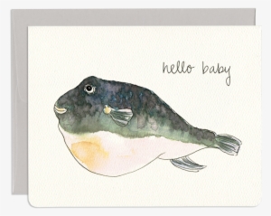 Cute Baby Fish Greeting Card - Infant PNG Image | Transparent PNG Free ...