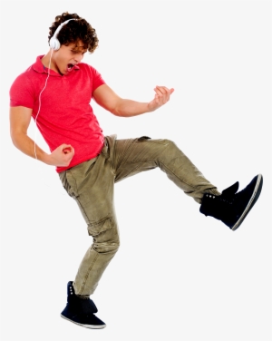 Man With Headphones Enjoying Music PNG Image | Transparent PNG Free ...