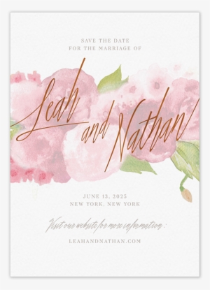 Watercolor Save The Date - Calligraphy PNG Image | Transparent PNG Free ...