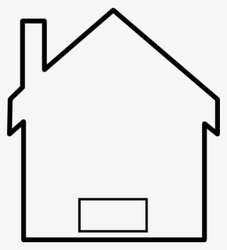 Black And White Outline Clip Art - House Outline Transparent PNG Image ...