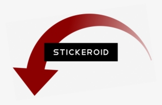 Curved Red Down Arrow - Graphic Design PNG Image | Transparent PNG Free ...