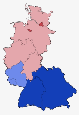 West German Federal Election - 1998 German Election Map PNG Image ...