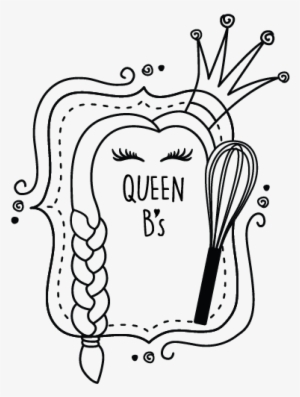 Queen B's Logo - Line Art PNG Image | Transparent PNG Free Download on ...