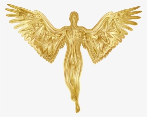 Cherub Angel Silhouette God Supernatural - Gold Angel Png PNG Image ...