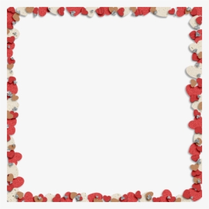 Heart On A Line Page Border - Haert Black And White Borders PNG Image ...