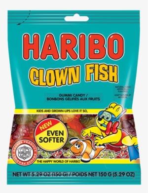Haribo Kosher Clown Fish Gummi Candy - Haribo Candy PNG Image ...