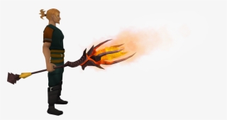 Runescape Staff Of Fire Png Picture Free - Cg Artwork PNG Image ...