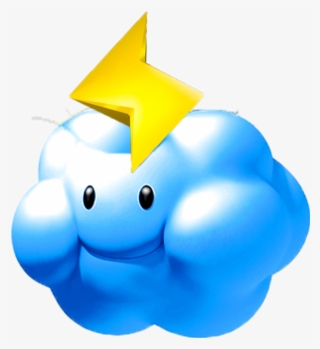 Lightning Cloud - Mario Kart Thunder Cloud PNG Image | Transparent PNG ...