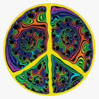 Fractal Peace Sign - Psychedelic Peace Sign PNG Image | Transparent PNG ...