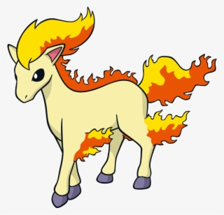 Ponyta Pokemon Character Vector Art - Pokemon 077 PNG Image ...