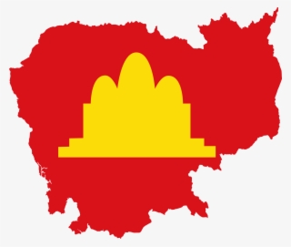 Open - Democratic Kampuchea Flag Map PNG Image | Transparent PNG Free Download on SeekPNG