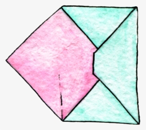 Unpacking Envelope Cartoon Transparent - Watercolor Painting PNG Image ...