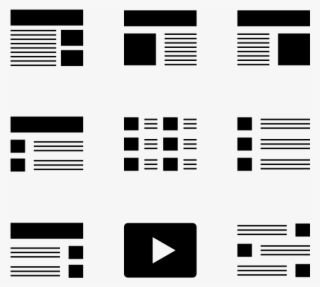 Wireframes Collection - Wireframe Icon For Link List PNG Image ...