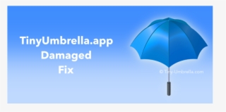 Tinyumbrella App Damaged - Macos PNG Image | Transparent PNG Free ...