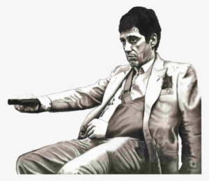 Inked Scarface - Poster - Scarface PNG Image | Transparent PNG Free ...