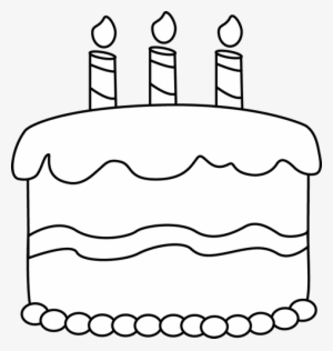 Birthday Black And White Cupcake Clipart Black And - Birthday Cake Png ...