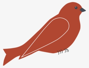 Red Bird Vector Thin White - Bird Red PNG Image | Transparent PNG Free ...
